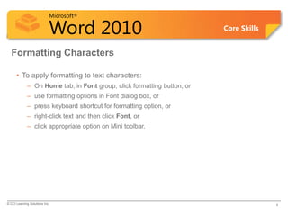 Word lesson 3 power point | PPT