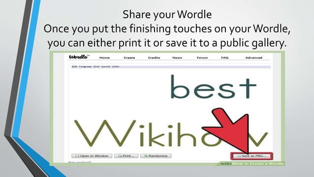 Wordle walkthrough | PPTX