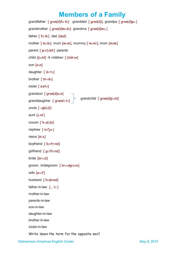 Word list | DOCX