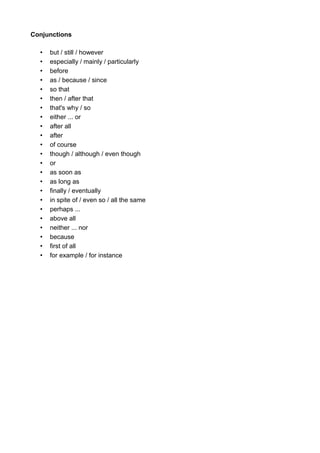 Word list for cover letter | PDF