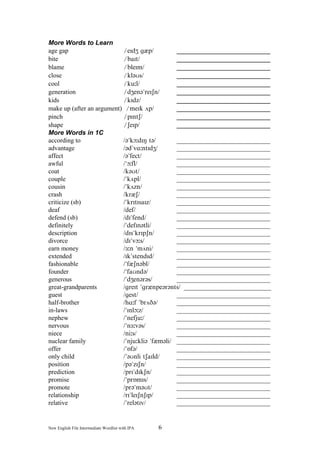 Word List Unit 1 | PDF | Cooking | Food & Drink