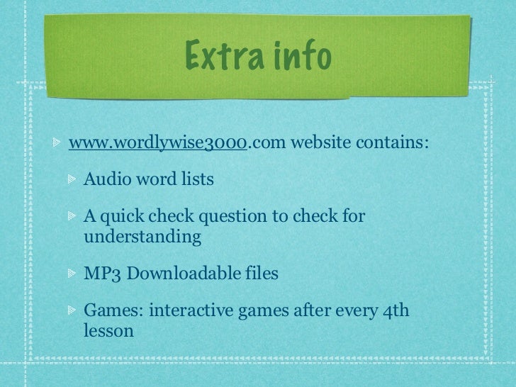 Wordly wise 3000 introduction week1 (1)