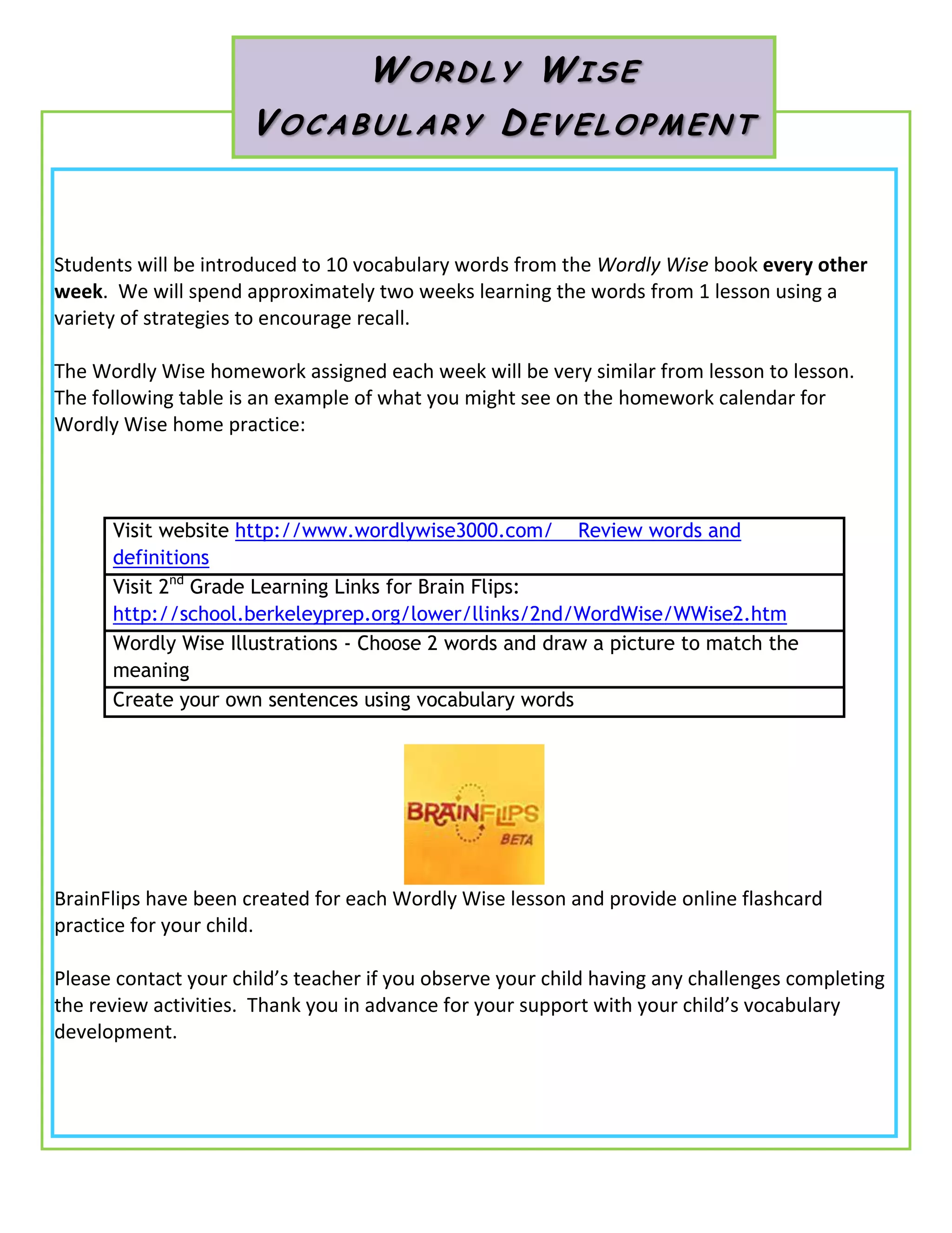 Wordly wise for website | PDF