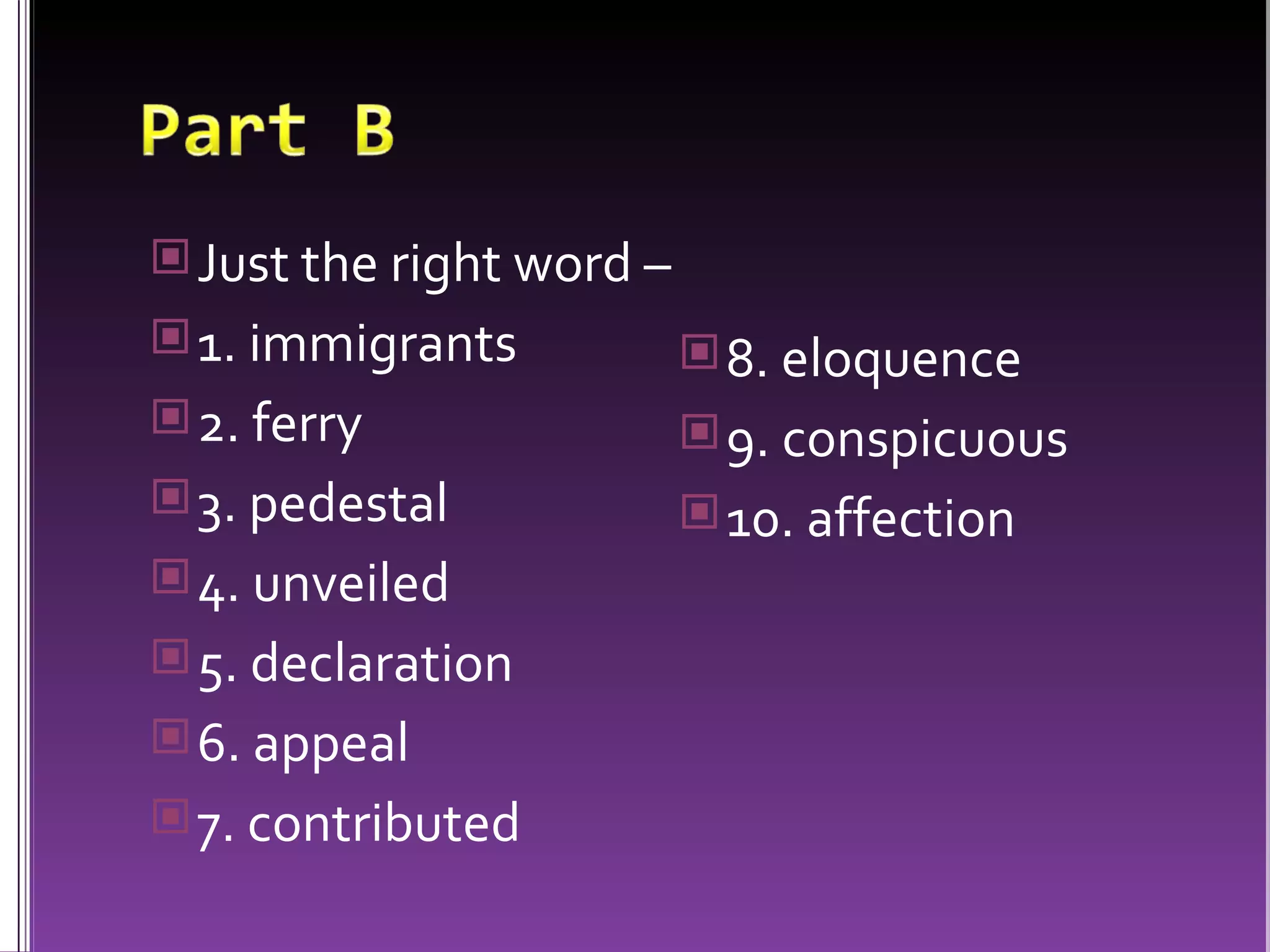 Wordly wise lesson 1 | PPT