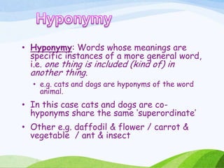 Word meaning | PPTX