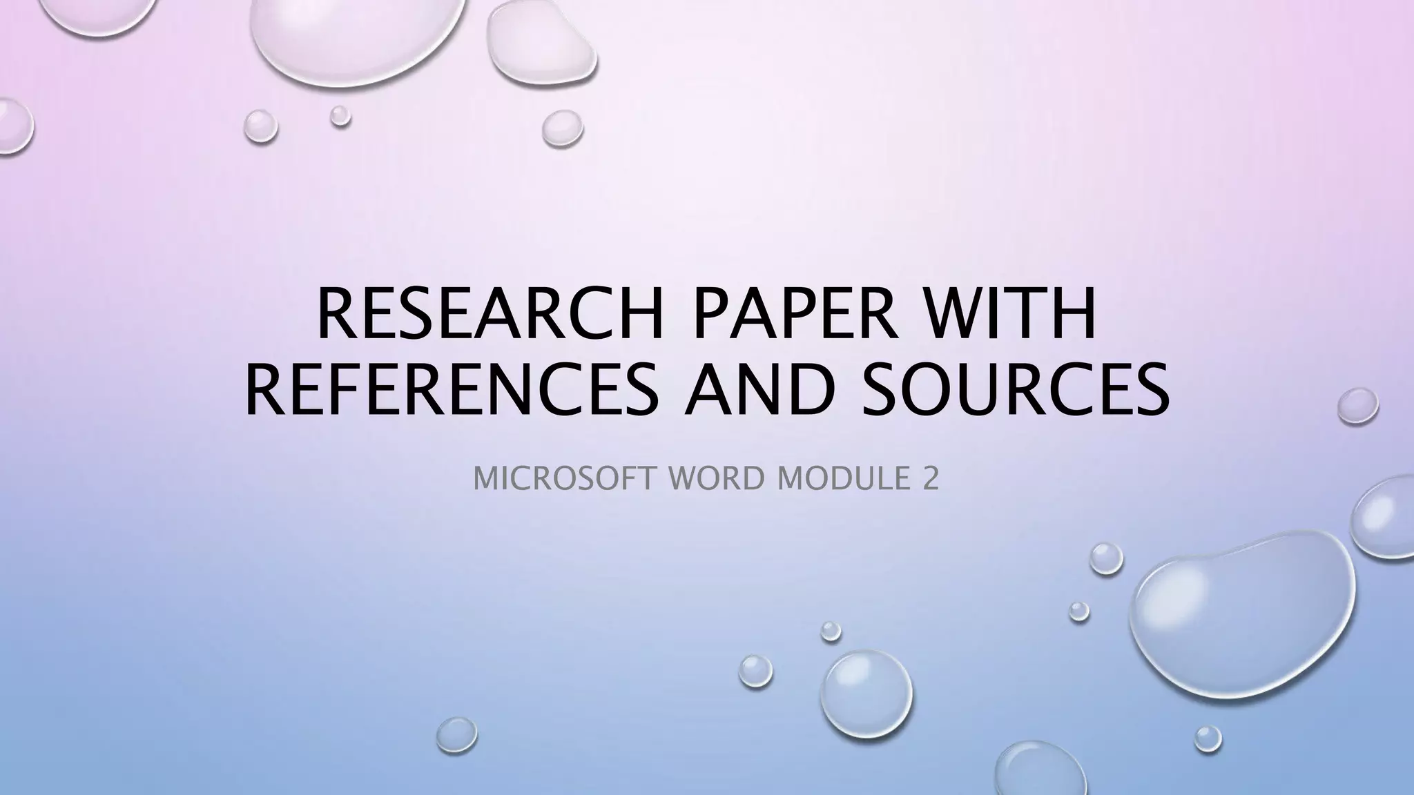 MOP Module 2 research paper with references | PPTX