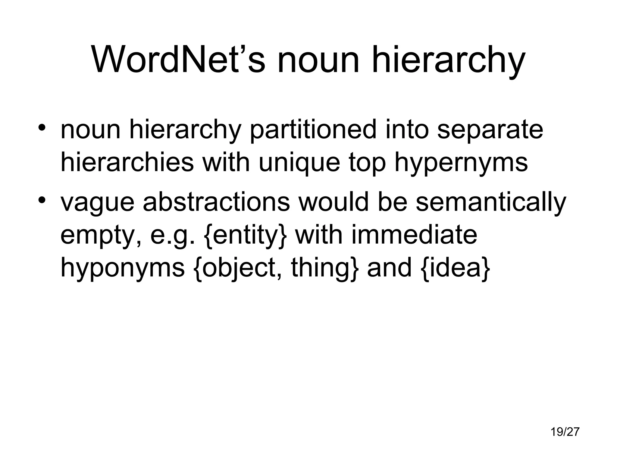 WORDNET: A Database of Lexical Relations | PPT