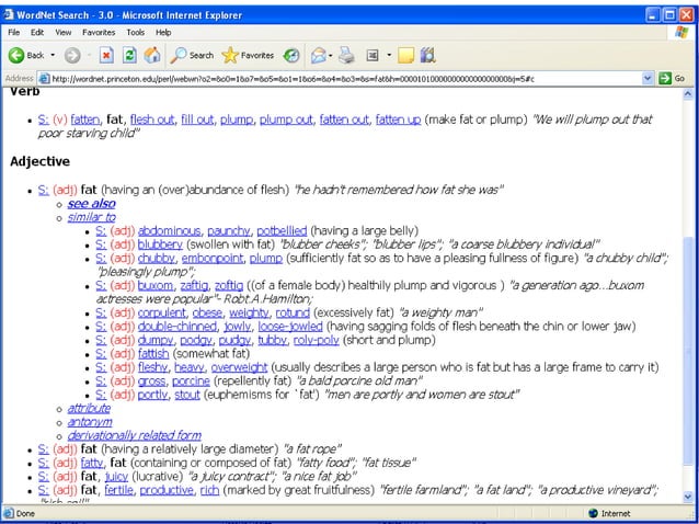 WORDNET: A Database of Lexical Relations | PPT