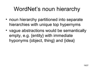 WORDNET: A Database of Lexical Relations | PPT