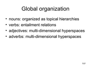 WORDNET: A Database of Lexical Relations | PPT