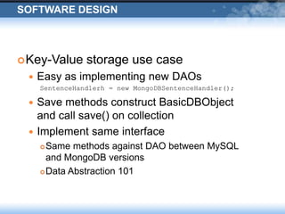 Migrating from MySQL to MongoDB at Wordnik | PPT