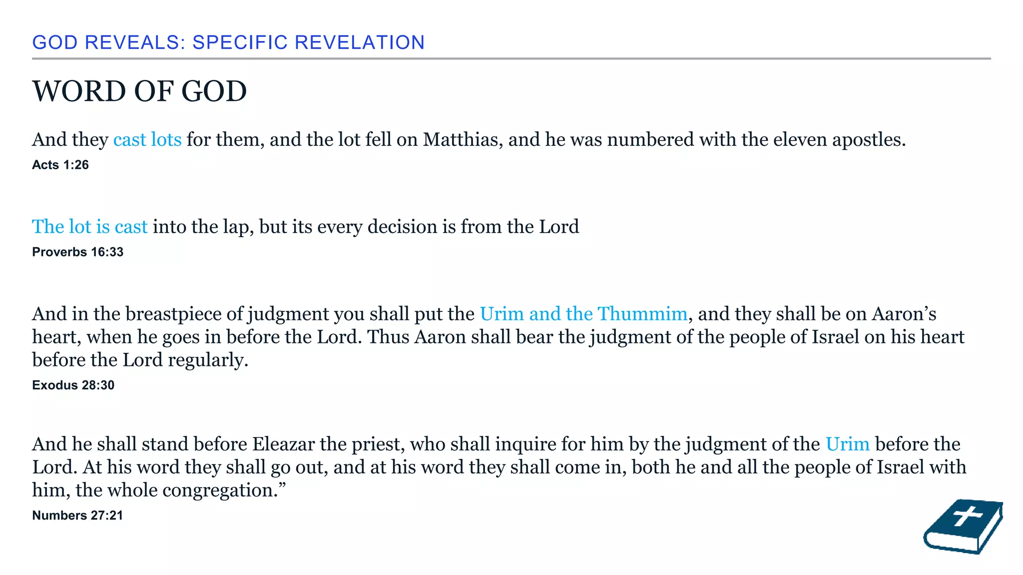 Word of God, Ultimate truth of the Scripture | PPT