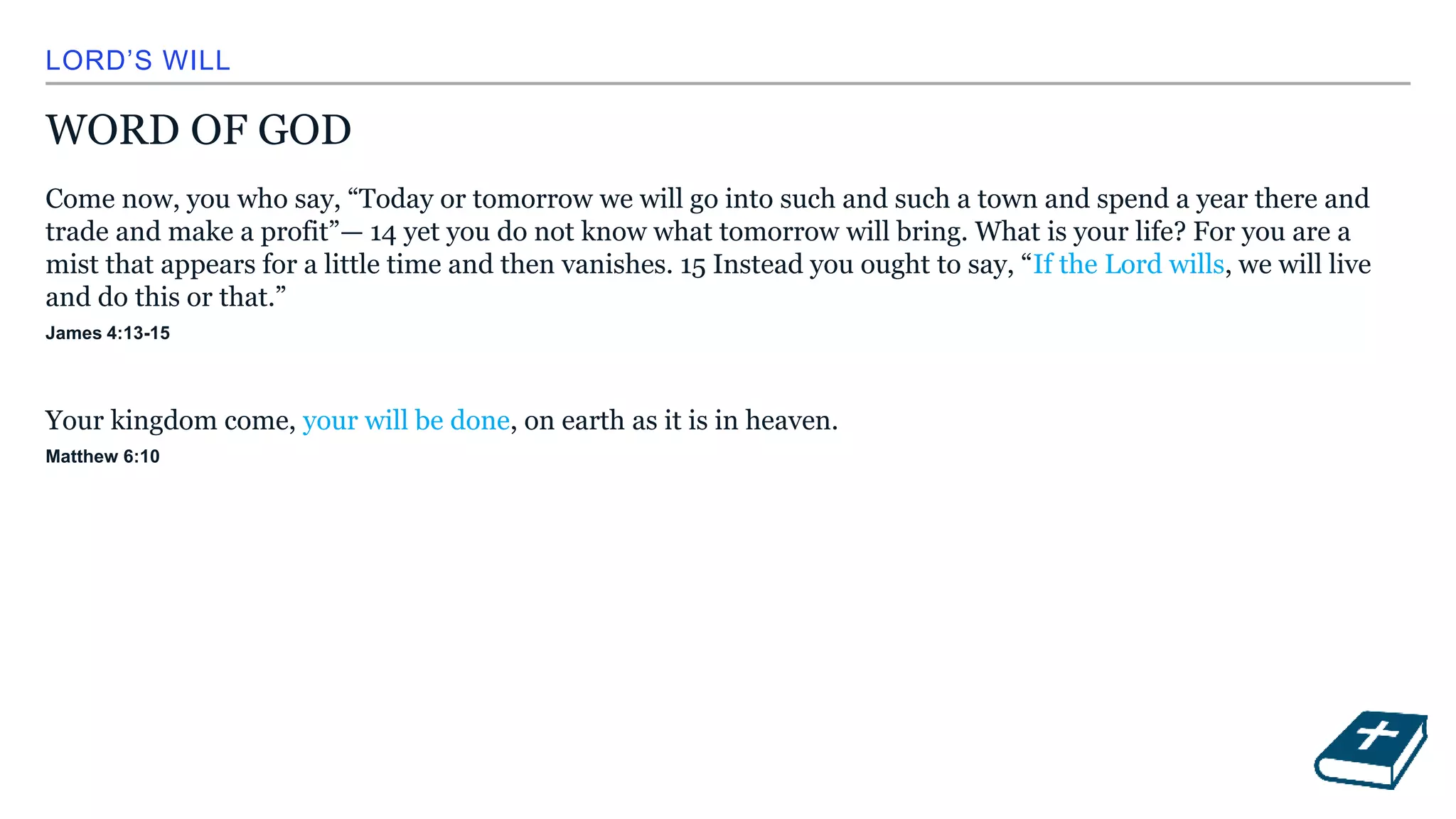 Word of God, Ultimate truth of the Scripture | PPT