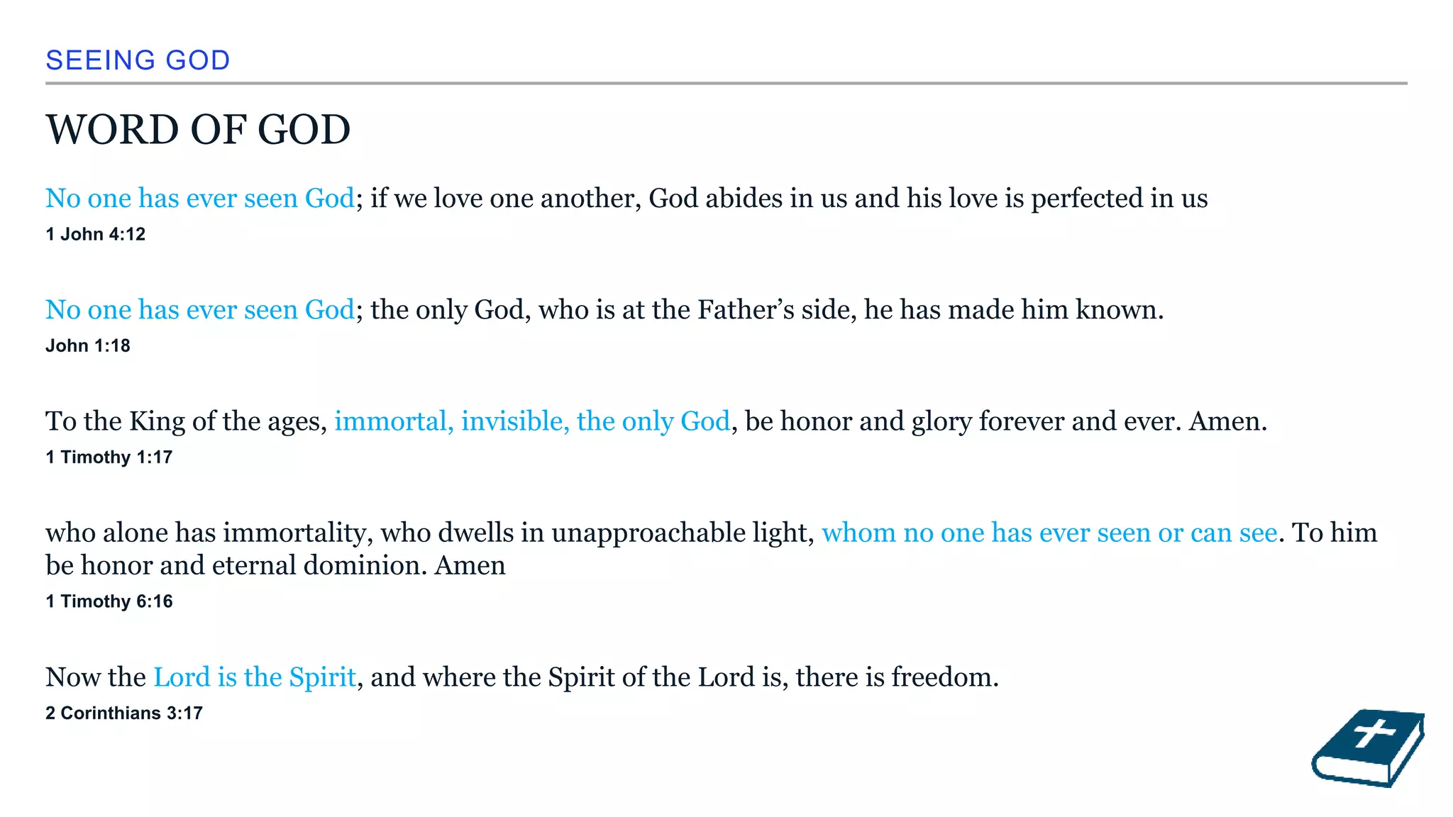 Word of God, Ultimate truth of the Scripture | PPT