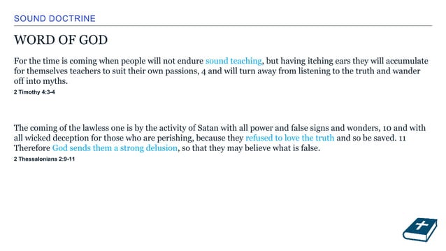 Word of God, Ultimate truth of the Scripture | PPT