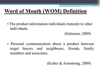 Word of mouth communication | PPT