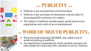 Word of Mouth Publicity - Online Shopping Portals | PPSX