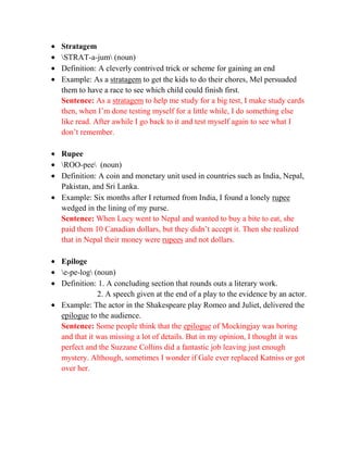 Norien's Word of the Day | PDF