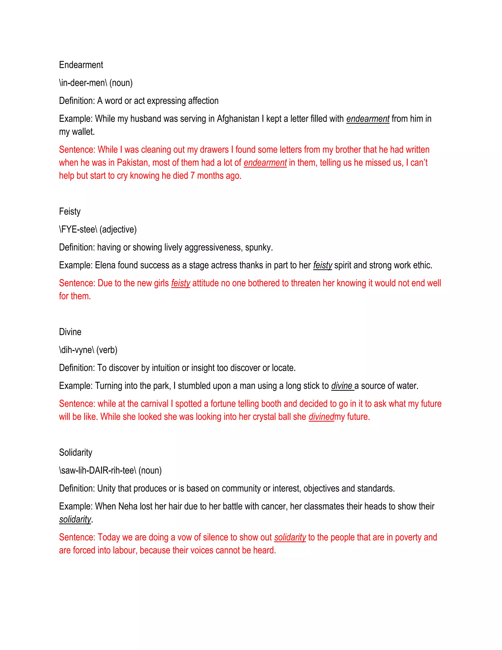 Nicole's Word of the Day | DOCX