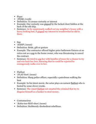 Word of the day jason | DOCX