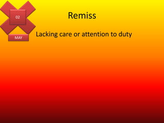 Word of the day (may) | PPT