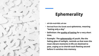 Word Of The Day English class Vocabulary | PPTX
