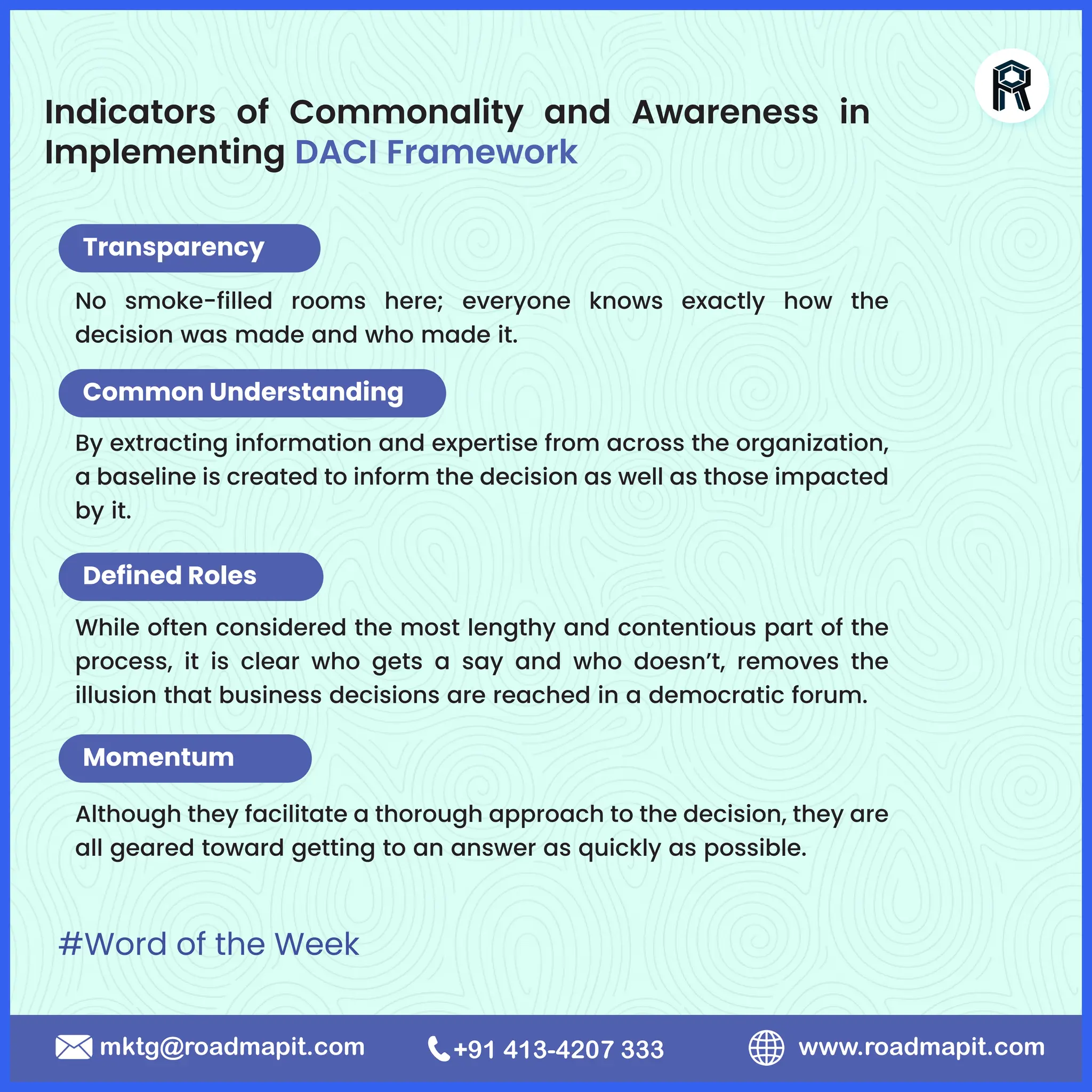 DACI - Driver Approver Contributor Informed | PDF