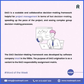 DACI - Driver Approver Contributor Informed | PDF