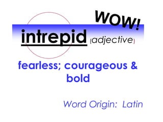 Word Of The Week (Wow) | PPT