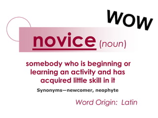 Word Of The Week (Wow) | PPTX