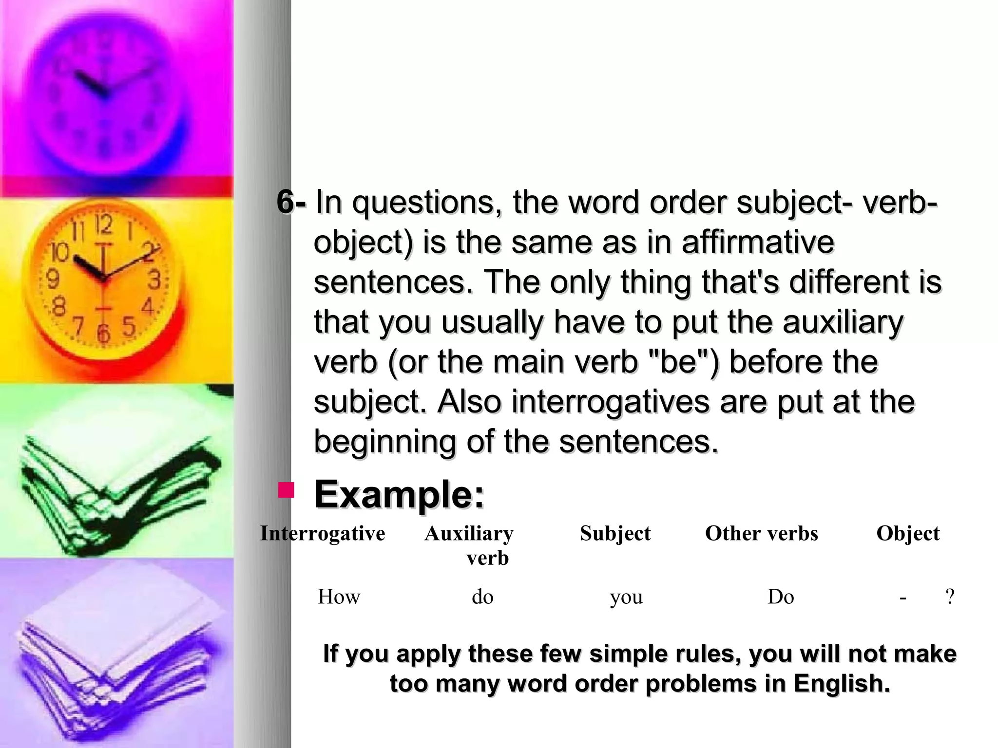 Word order | PPT