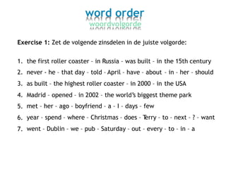 Wordorder | PPT