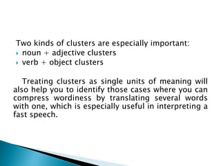 Word order cluster | PPT