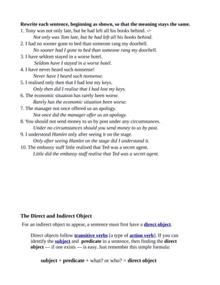 Word order keys | PDF