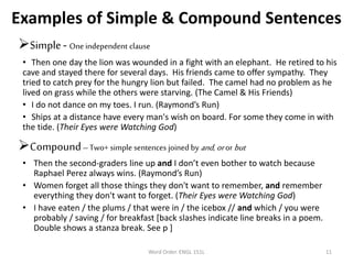 Word order lecture | PPT