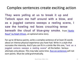 Word order lecture | PPT