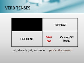 Word order & tenses | PPTX
