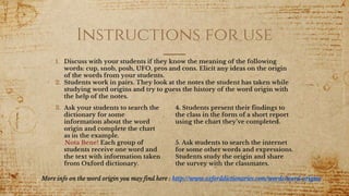 Word origins | PPTX