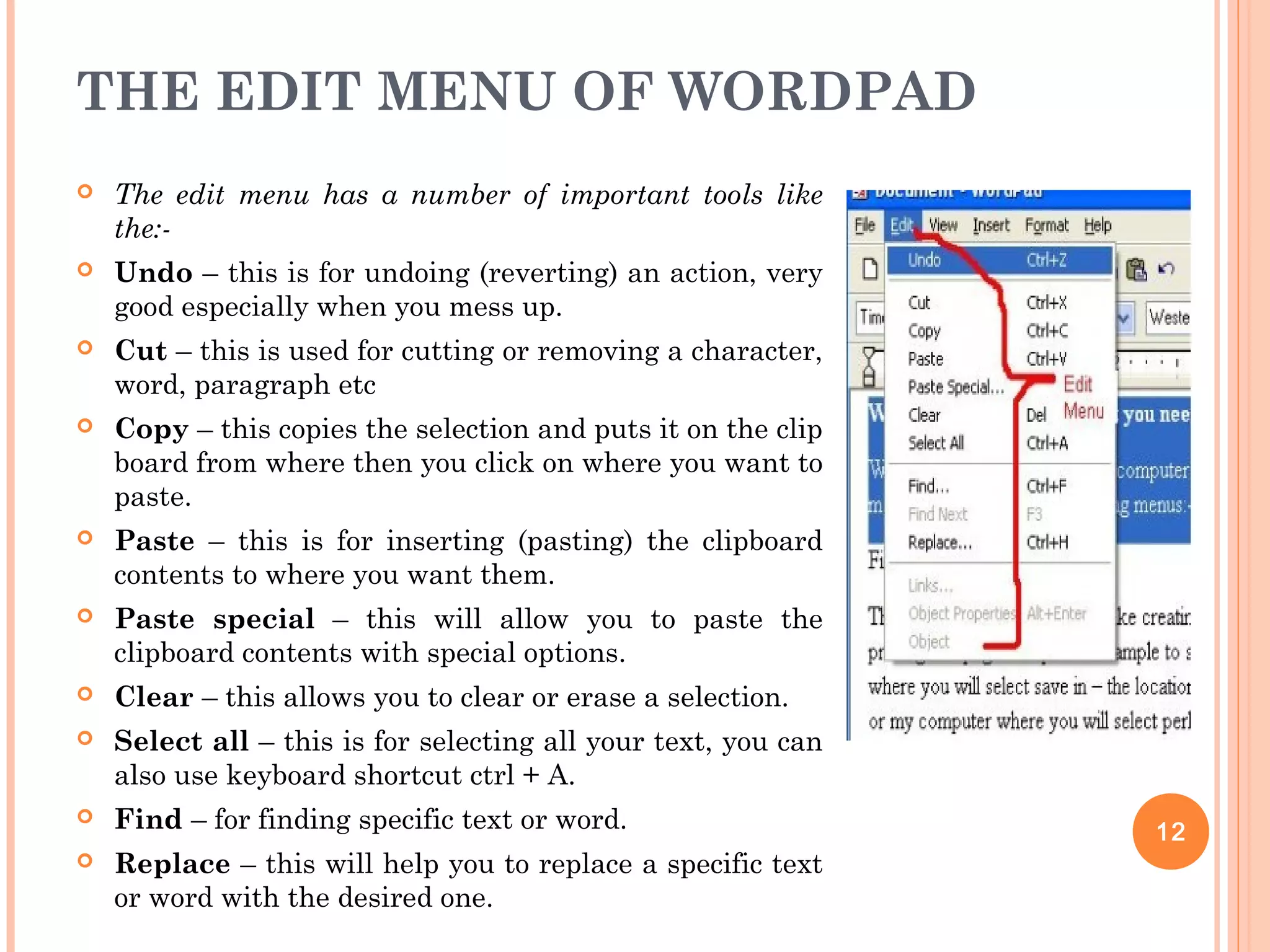 Word pad | PPT