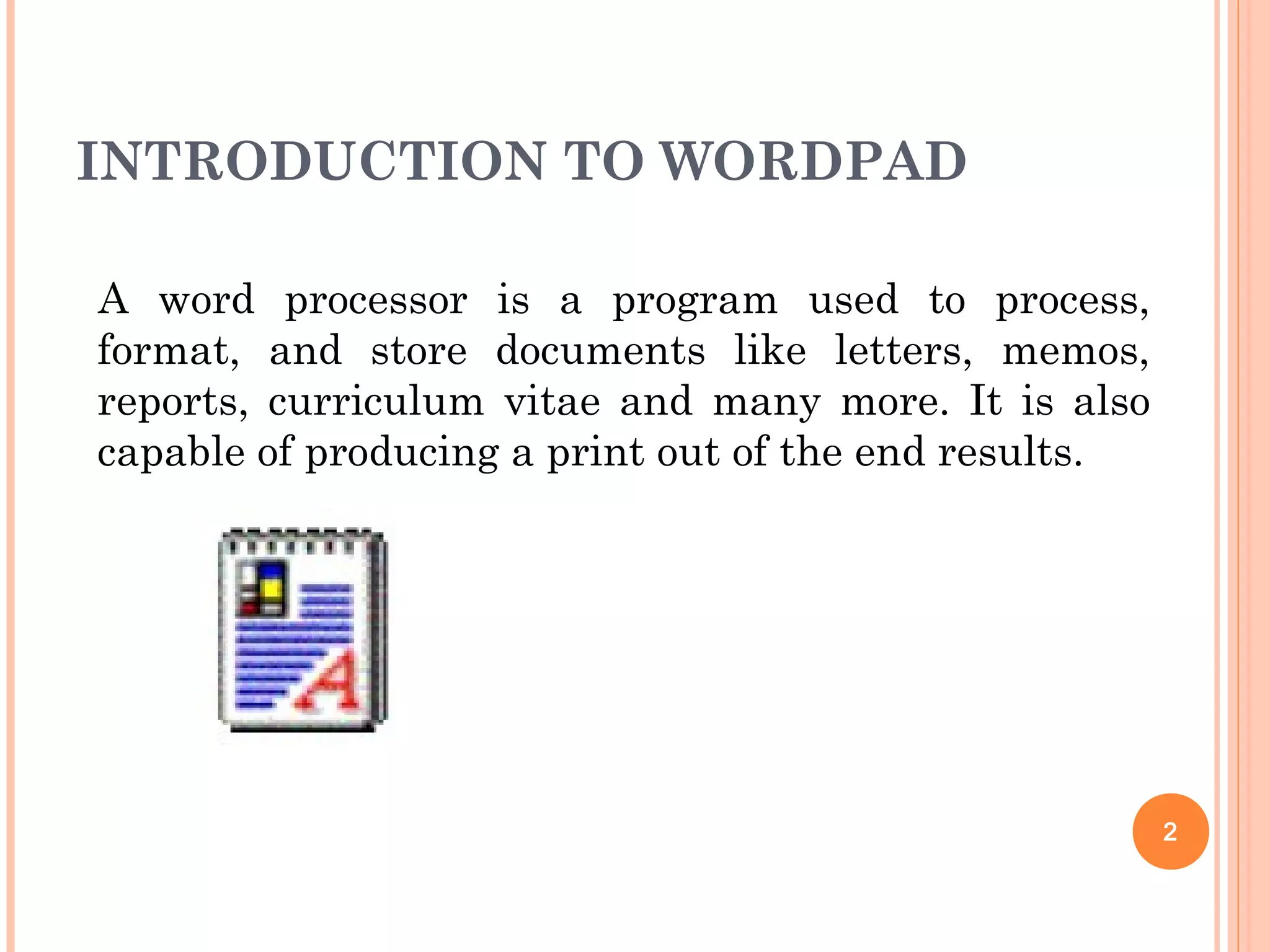 Word pad | PPT