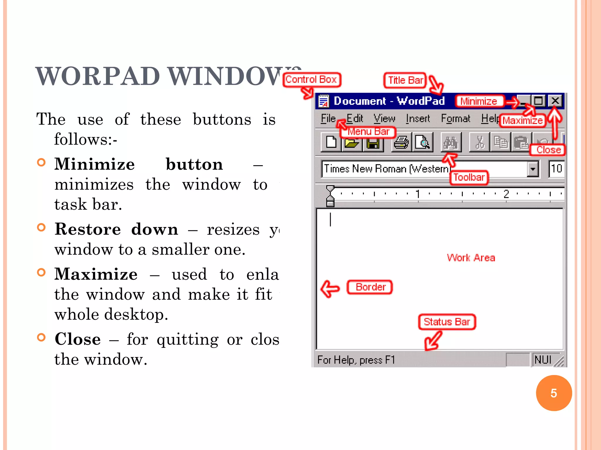 Word pad | PPT
