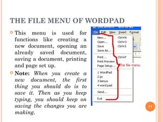 Word pad | PPT