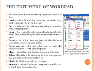 Word pad | PPT