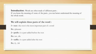 Word parts | PDF