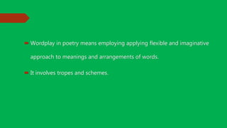 Wordplay in poetry | PPT