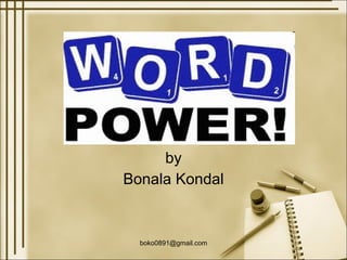 VOCABULARY BUILDING | PPT