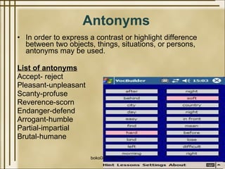 VOCABULARY BUILDING | PPT