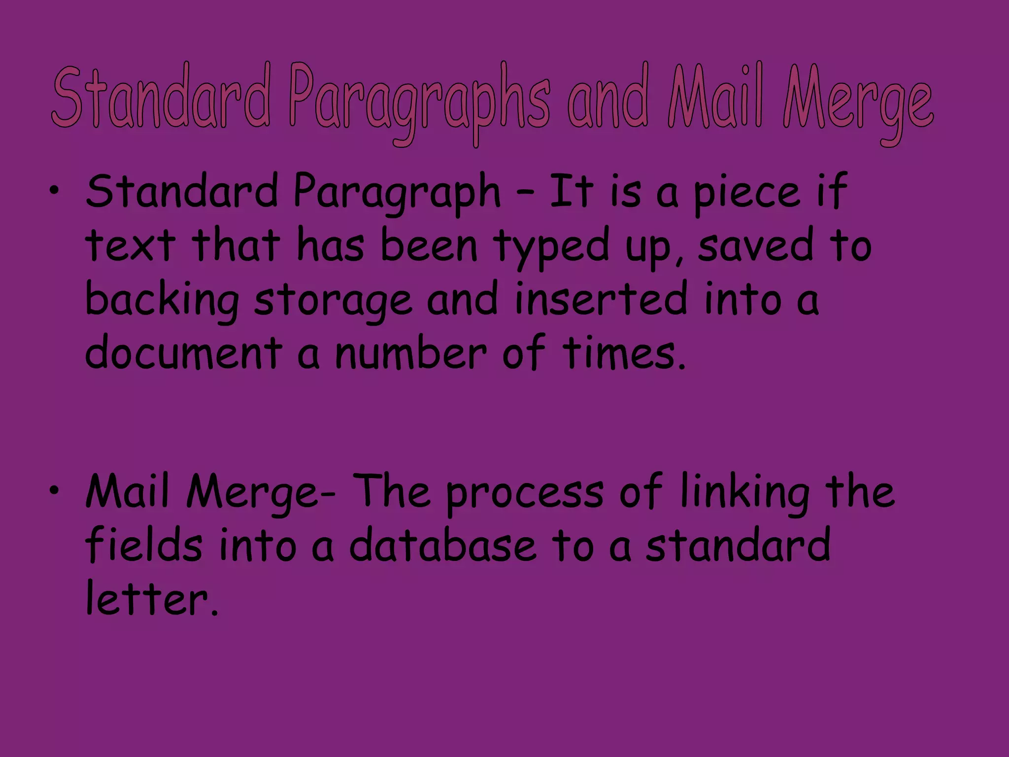 Word Processing | PPT