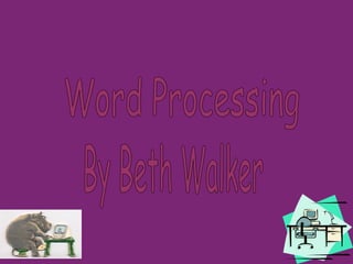 Word Processing | PPT