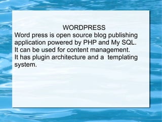 Wordpress | ODP
